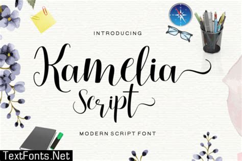 kamelia script font