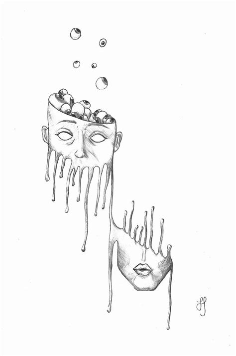 Dissociation Drawing By Helene Joergensen Saatchi Art