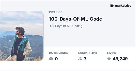 100 Days Of Ml Code Ecosystem Directory Marketdev