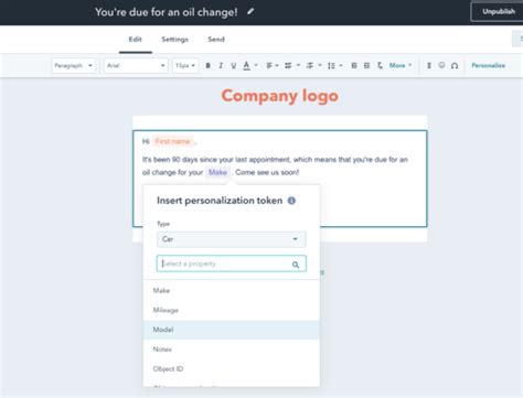 hubspot community personalization tokens in automated marketing