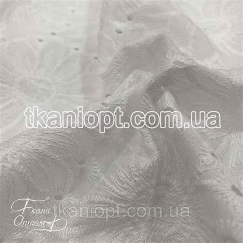 Тканина Батист вишивка прошва білий Id 1729738747 цена 282 ₴ купити на Prom Ua