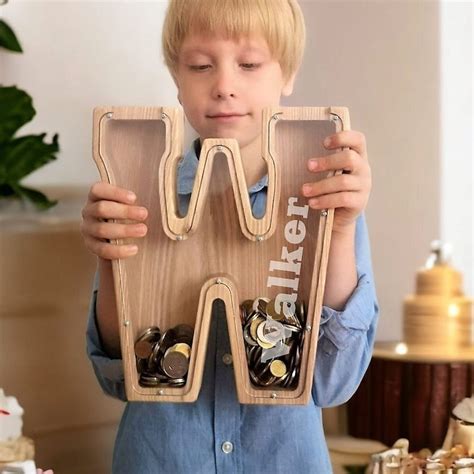 Wooden Piggy Banks Etsy