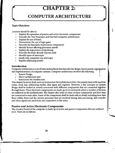 Chapter 2 Computer Architecture Pdf Central Processing Unit Capacitor