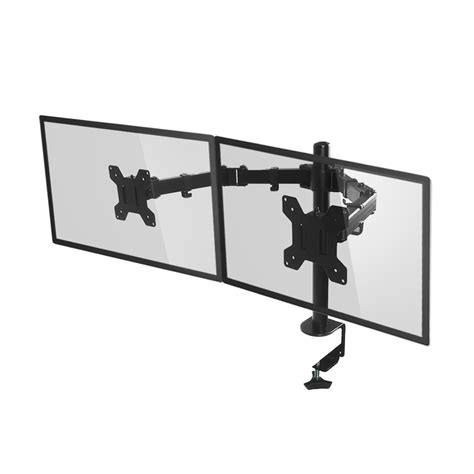 듀얼 모니터 거치대 3단회전 최대 27인치 Bx M052 클램프 모니터암 비맥스 온채널