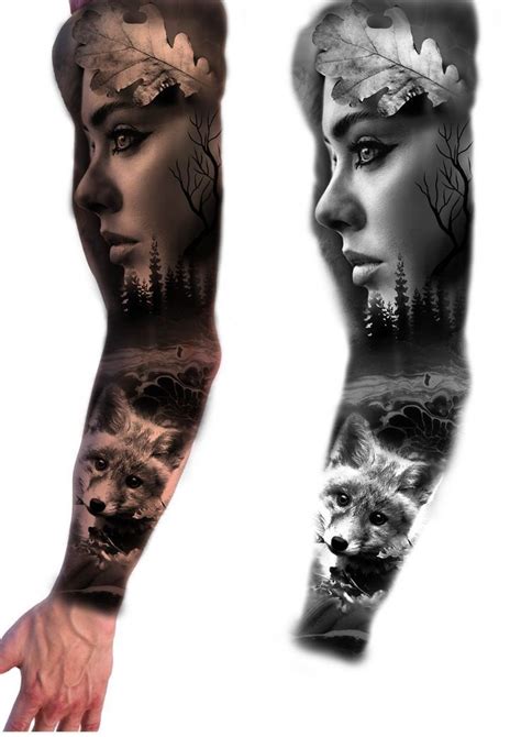 Pin By Bodyart Ink Tattoo On Tattoo Arm Design Black And Grey Tattoos