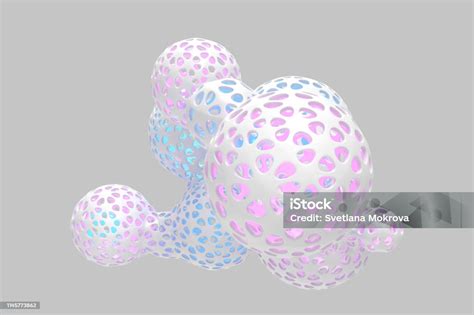 내부에서 빛나는 구멍이 있는 흰색 액체의 흐르는 방울의 추상적인 배경 3d 일러스트레이션 가벼운에 대한 스톡 사진 및 기타 이미지 가벼운 과학 구멍 Istock