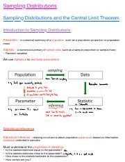 Understanding Sampling Distributions and Inference | Course Hero