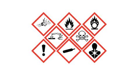 Warning Signs For Hazardous Substances Defined By Classification