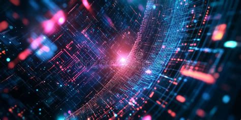 A Futuristic Ai Driven Quantum Finance Network Displaying Glowing Cybernetic High Speed