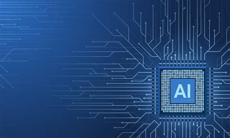 Premium Vector Artificial Intelligence Micro Chip Illustration Quantum Computing Digital