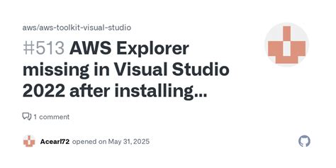 AWS Explorer Missing In Visual Studio 2022 After Installing Amazon Q Issue 513 Aws Aws