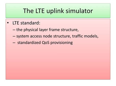 ppt uplink scheduling in lte powerpoint presentation free download