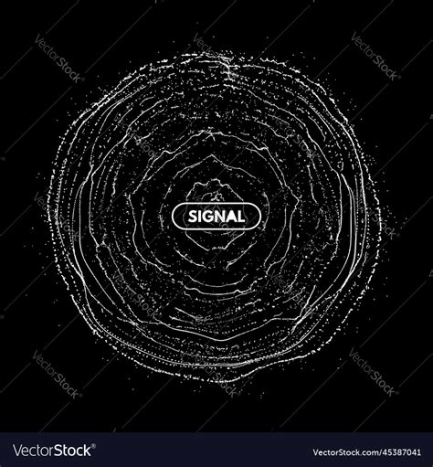 3d abstract sphere array with dynamic particles vector image