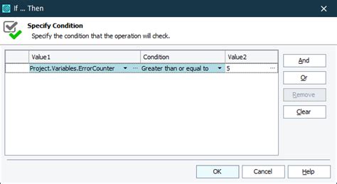 stop project run on the n th error testcomplete documentation