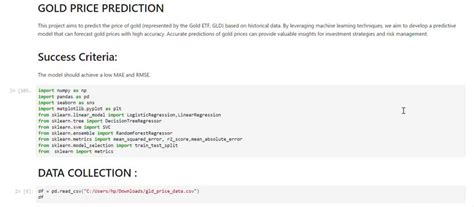 my first machine learning project on gold prices kashish pundir