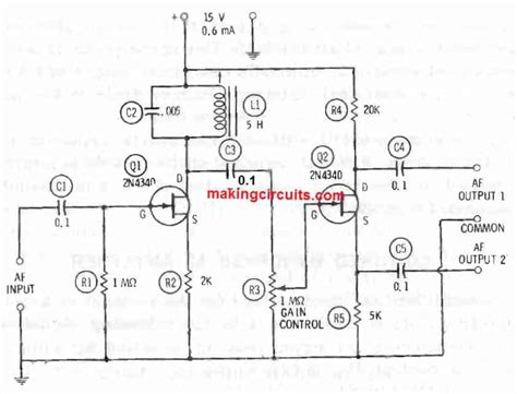 Audio Frequency Tuned Amplifier