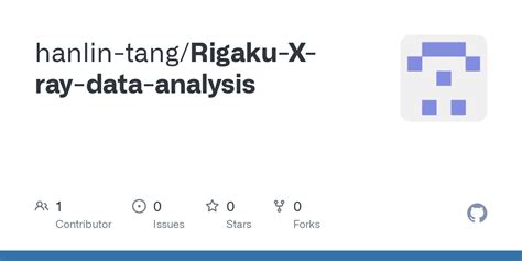 Github Hanlin Tangrigaku X Ray Data Analysis