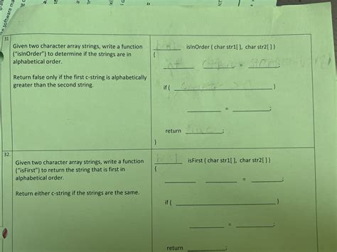 Solved Given Two Character Array Strings Write A