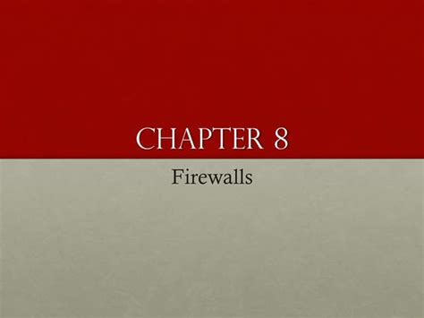 Firewall Design And Implementation Pptx