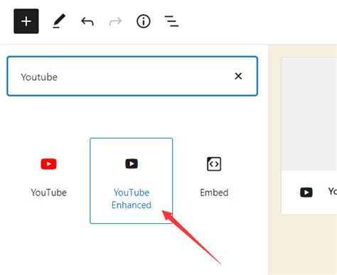Enhanced Youtube Embed Block For Wordpress Gutenberg Editor Wp Missing