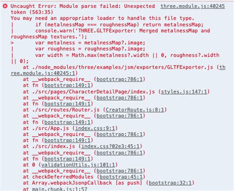 Gltfexporter Optional Chaining Es2020 Breaks Webpack · Issue 24949 · Mrdoobthreejs · Github