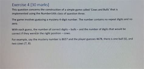 Solved Exercise 4 30 Marks This Question Concerns The