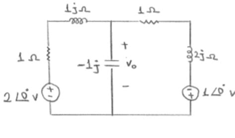 Solved Solve The Following Circuit For V 0 ﻿using Mesh