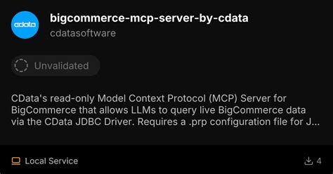 Bigcommerce Mcp Server By Cdata MC LobeHub