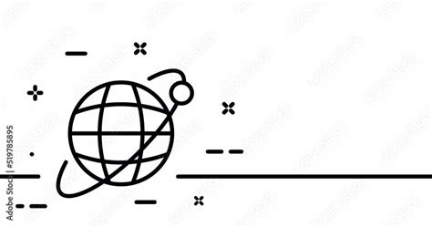 Geography Globe World Orbit Axis Equator Earth Setting Sphere Space Topography Concept