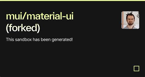 Muimaterial Ui Forked Codesandbox