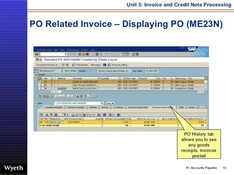 Sap Invoice Credit Note Processing