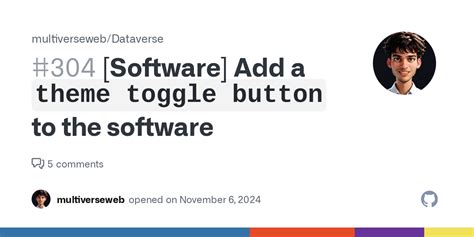 Software Add A `theme Toggle Button` To The Software · Issue 304