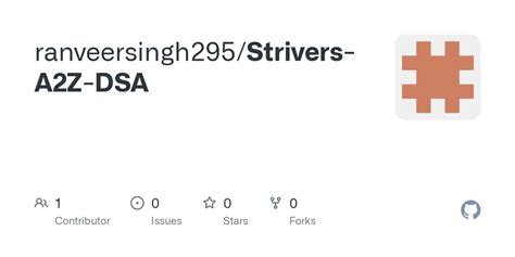 Github Ranveersingh295strivers A2z Dsa