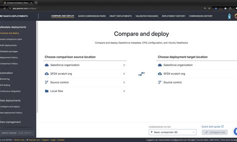 gearset accelerator compare and deploy gearset