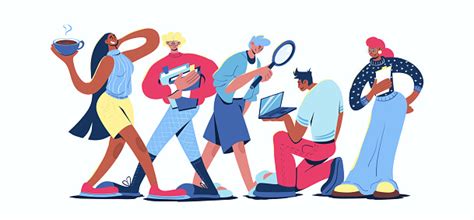 만화 웹 디자인의 시간 관리 개념 체크리스트를 가지고 팀으로 일하고 노트북에서 서류 작업과 작업을 하고 커피를 마시며 휴식을 취하는 사람들 흰색 배경에 고립 된 평면 벡터