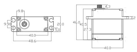 Dc5535 High Speed 011s 35kg Potentiometer Rc Digital Servo Njpro