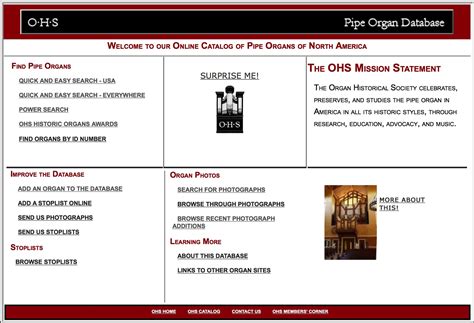 Ohs Pipe Organ Database The Ohs