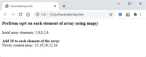 Traverse Array Object Using JavaScript Online Tutorials Library List Tutoraspire Com