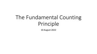 Counting Principles Pptx