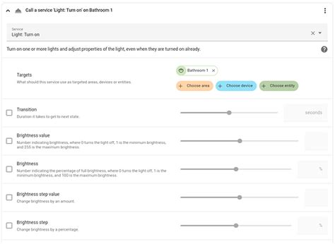 selecting device effect in automation configuration home assistant