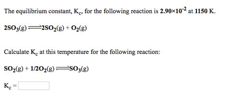 Calculate Kc For Each Reaction Vrogue Co