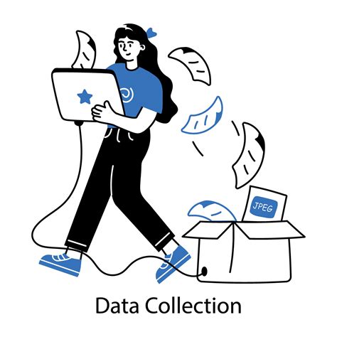 Download This Doodle Mini Illustration Of Data Collection 46452823