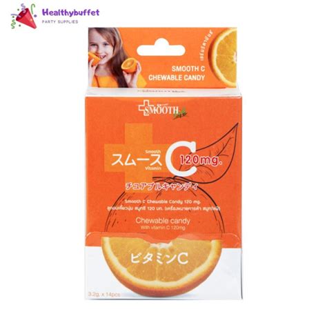 Smooth C Chewable Candy 120mg ลูกอมเคี้ยวนุ่ม สมูทซี วิตามินซี