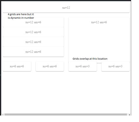 Reactjs Aligning The Right Grid Size With Summed Height Of Dynamic Grids On Left Stack Overflow