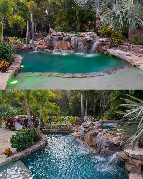 Lucas Lagoon Island Oasis Limestone Lagoon Luxury Pools Backyard