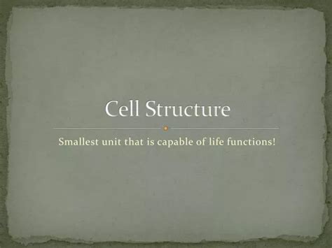 PPT Cell Structure PowerPoint Presentation Free Download ID