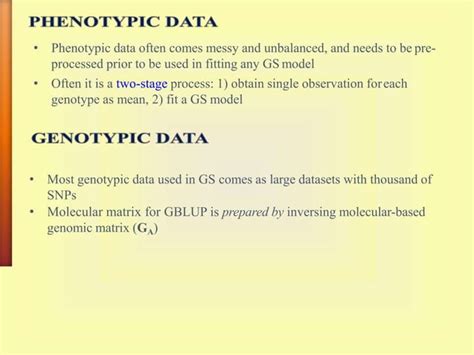Genomic Selection In Plants Pptx Genetics Science