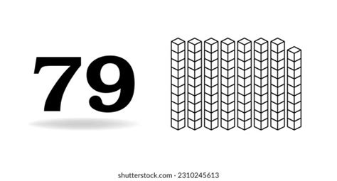 Blue Unit Cube Counting Number Black Stock Vector Royalty Free 2310245613 Shutterstock