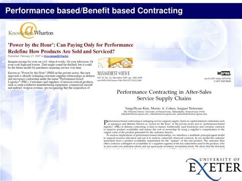 Ppt The New Landscape Of Performance Based Contracts Powerpoint