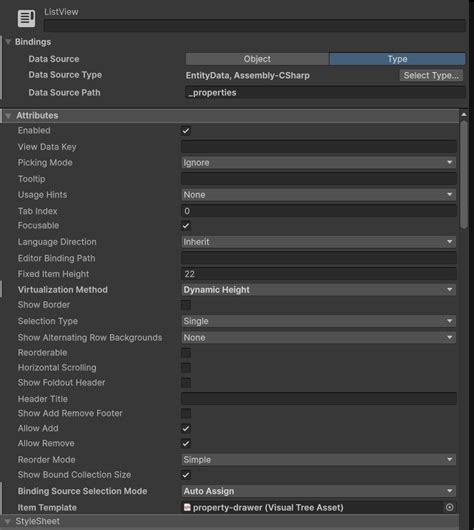 Uibuilder Listview Items Doesnt Bind To Array Element Values Unity